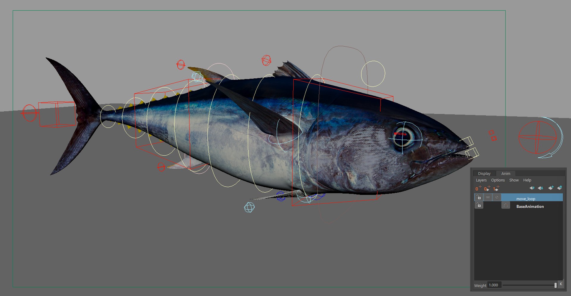 3D Model Tuna Fish Animated - TurboSquid 2350887