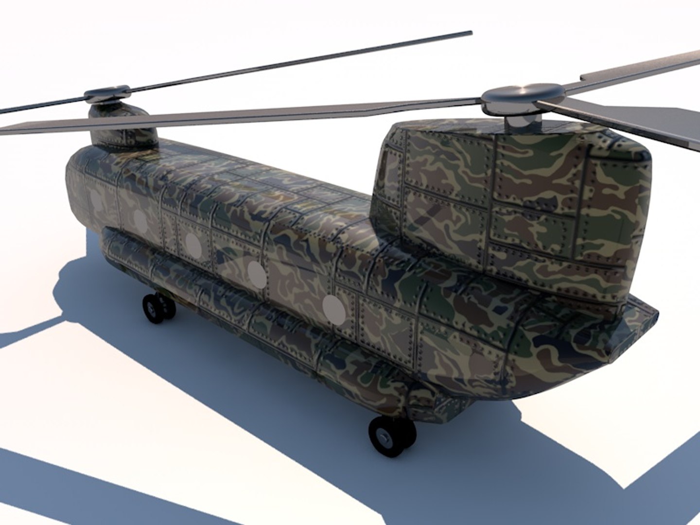 3d boeing chinook helicopter