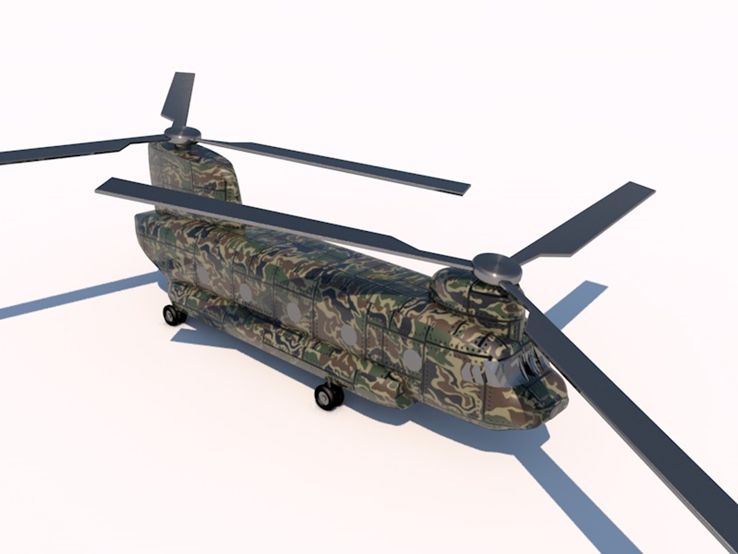 3d Boeing Chinook Helicopter