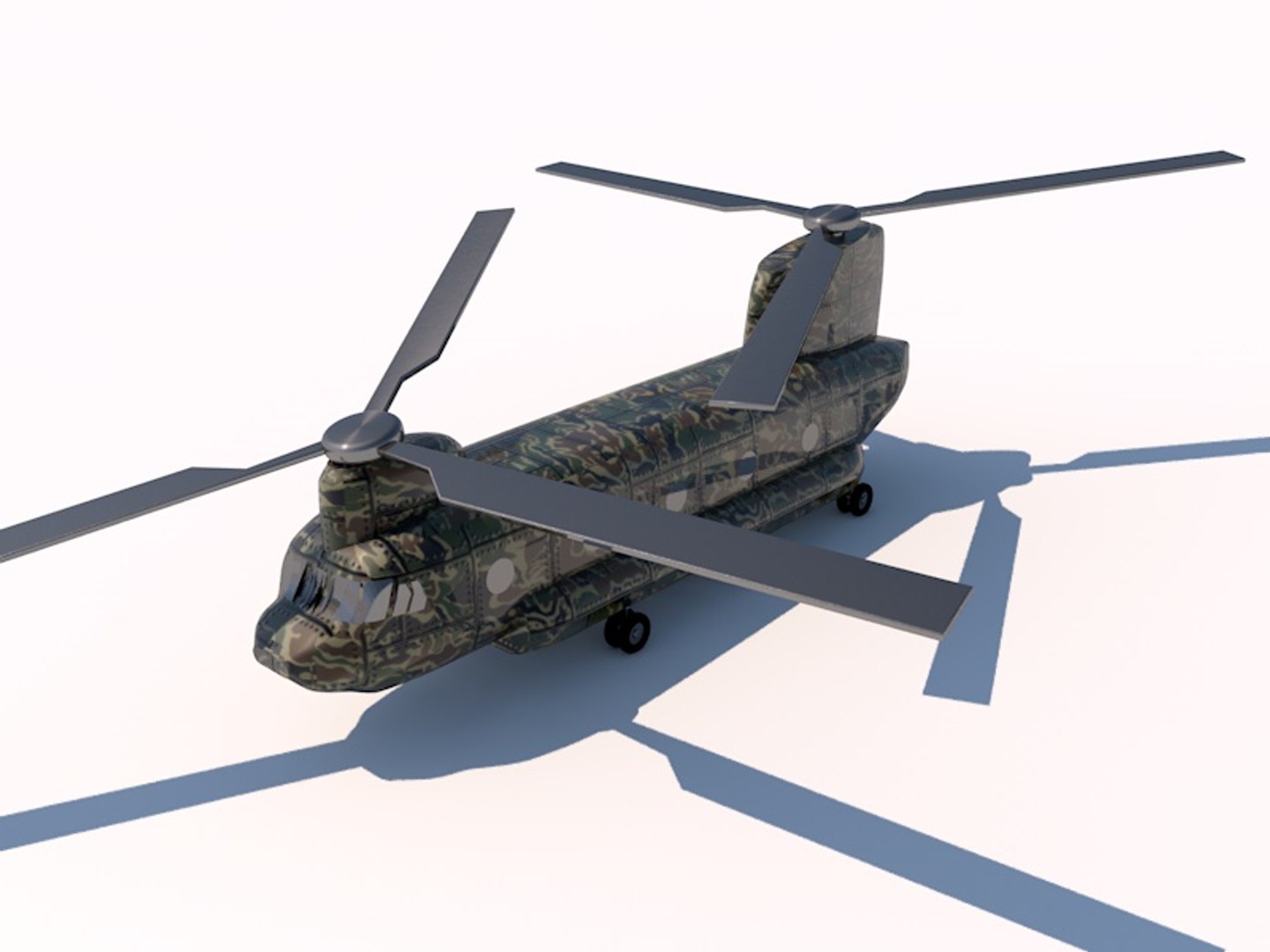 3d Boeing Chinook Helicopter