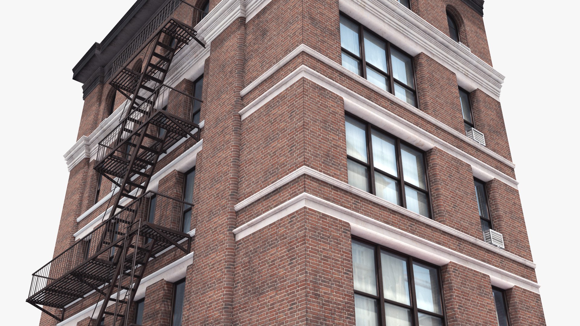 3D Manhattan Building 02, 8K PBR Textures Model - TurboSquid 1725924