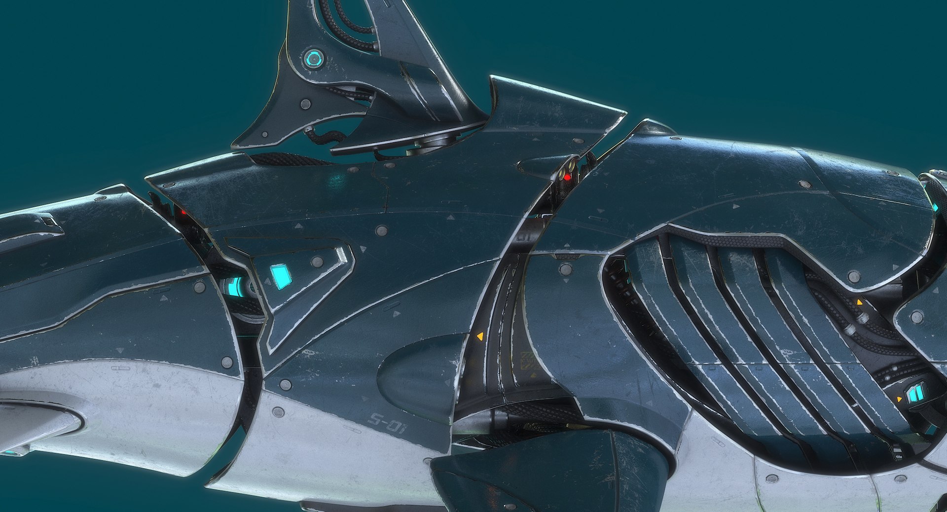 3D Model Shark Robot - TurboSquid 2018311