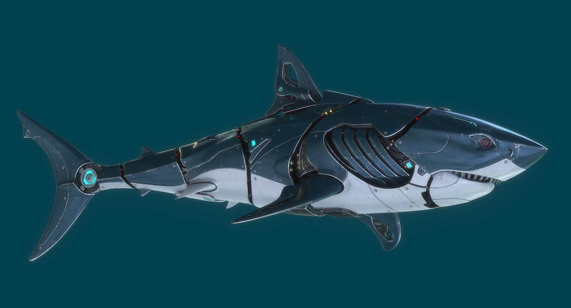 3D model Shark Robot - TurboSquid 2018311