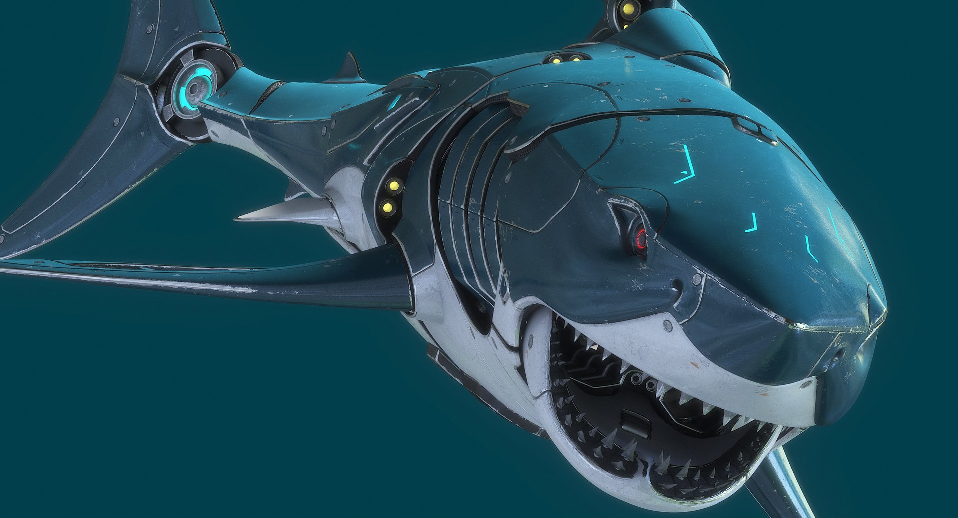 3D Model Shark Robot - TurboSquid 2018311