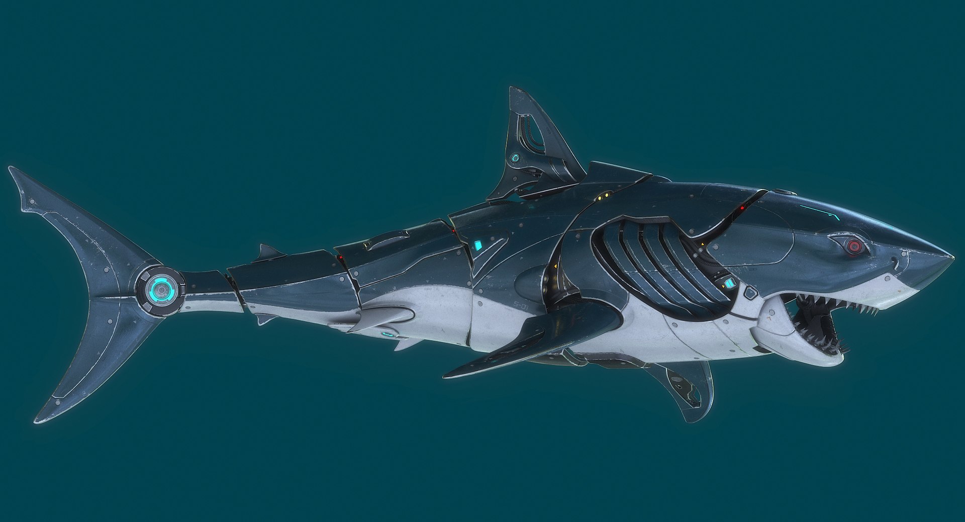 3D model Shark Robot - TurboSquid 2018311