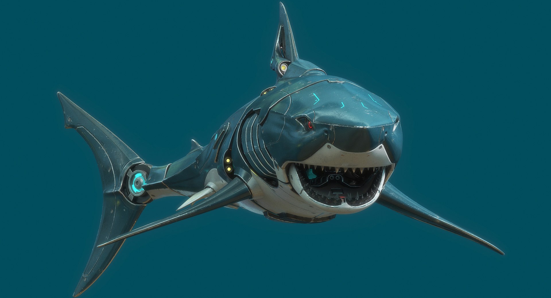 3D model Shark Robot - TurboSquid 2018311