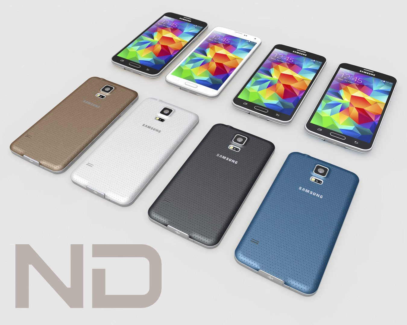 Samsung Galaxy S5 3d Model