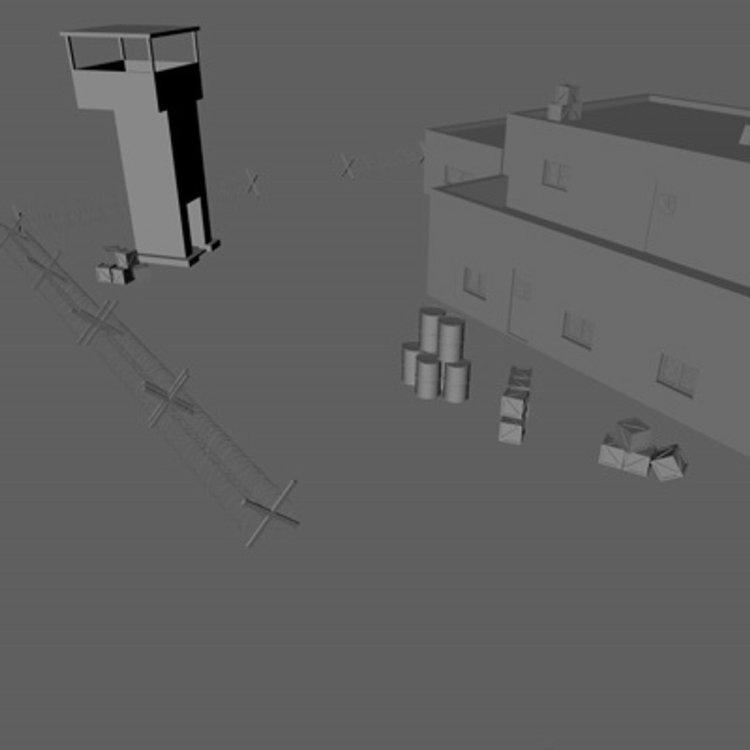 Free Outpost Außenposten 3d Model