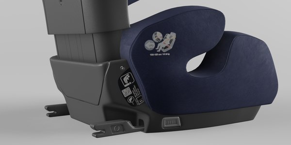 3D Recaro MAKO Children Car Seat Core Xenon Blue model - TurboSquid 1763641