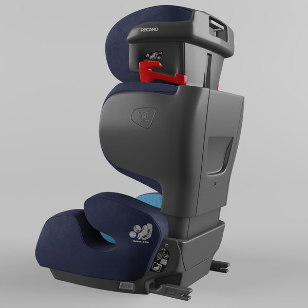 3D Recaro MAKO Children Car Seat Core Xenon Blue model - TurboSquid 1763641