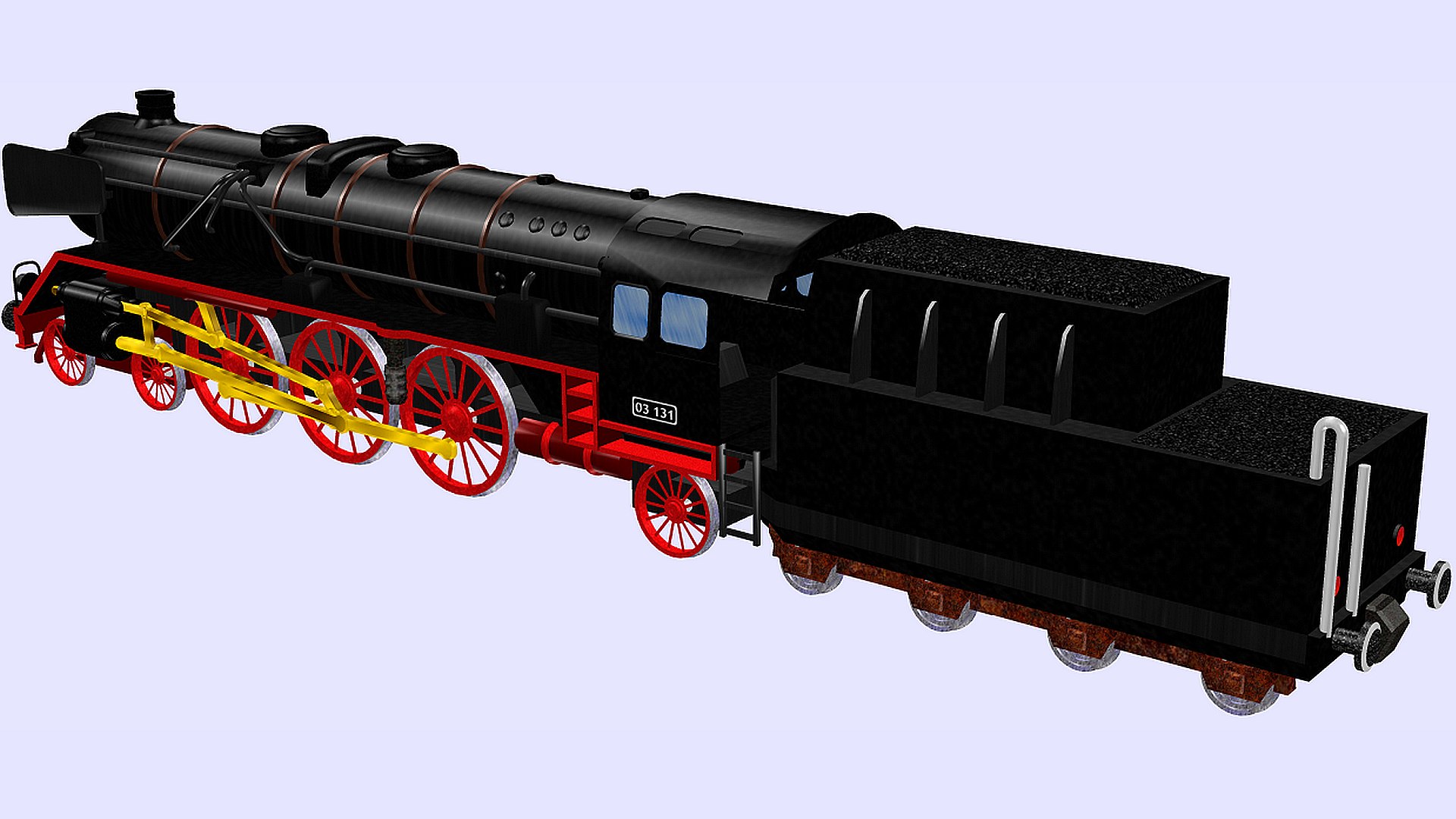 Steam Locomotive 03 131 3D Model - TurboSquid 1809261
