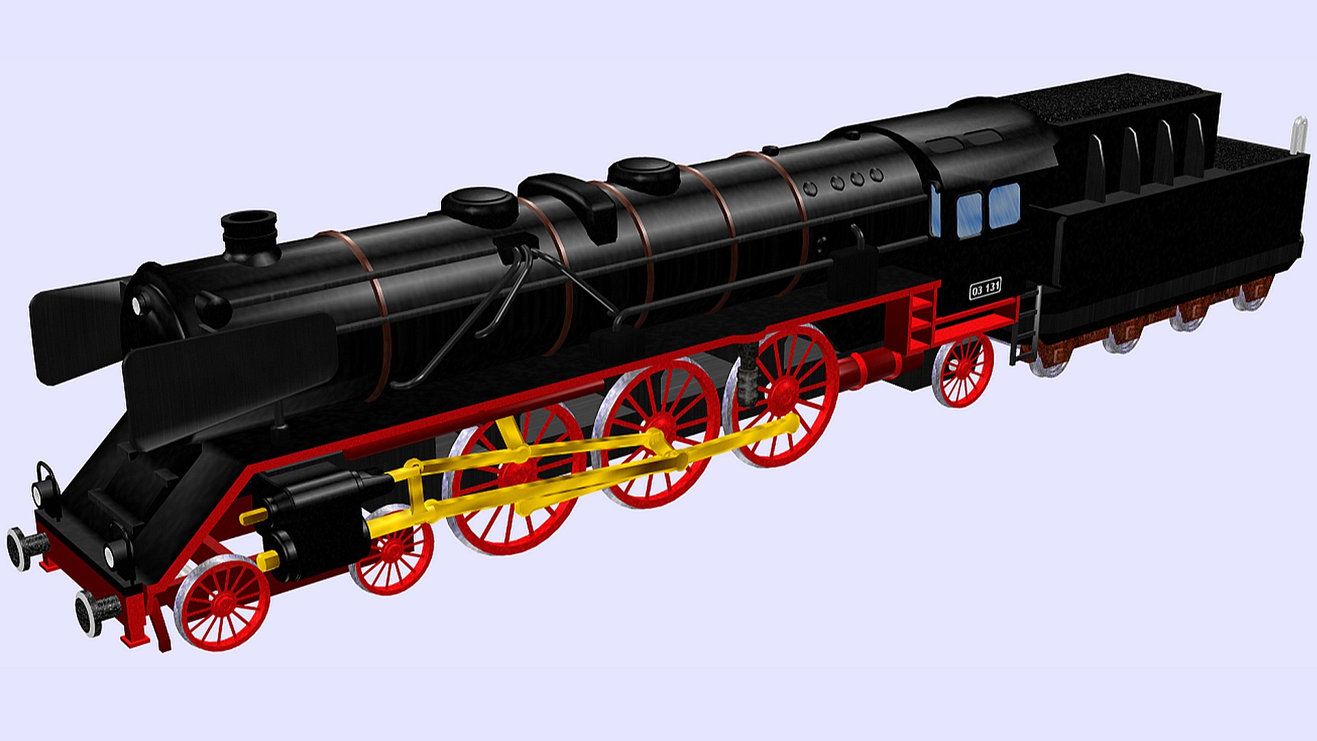 Steam Locomotive 03 131 3D Model - TurboSquid 1809261