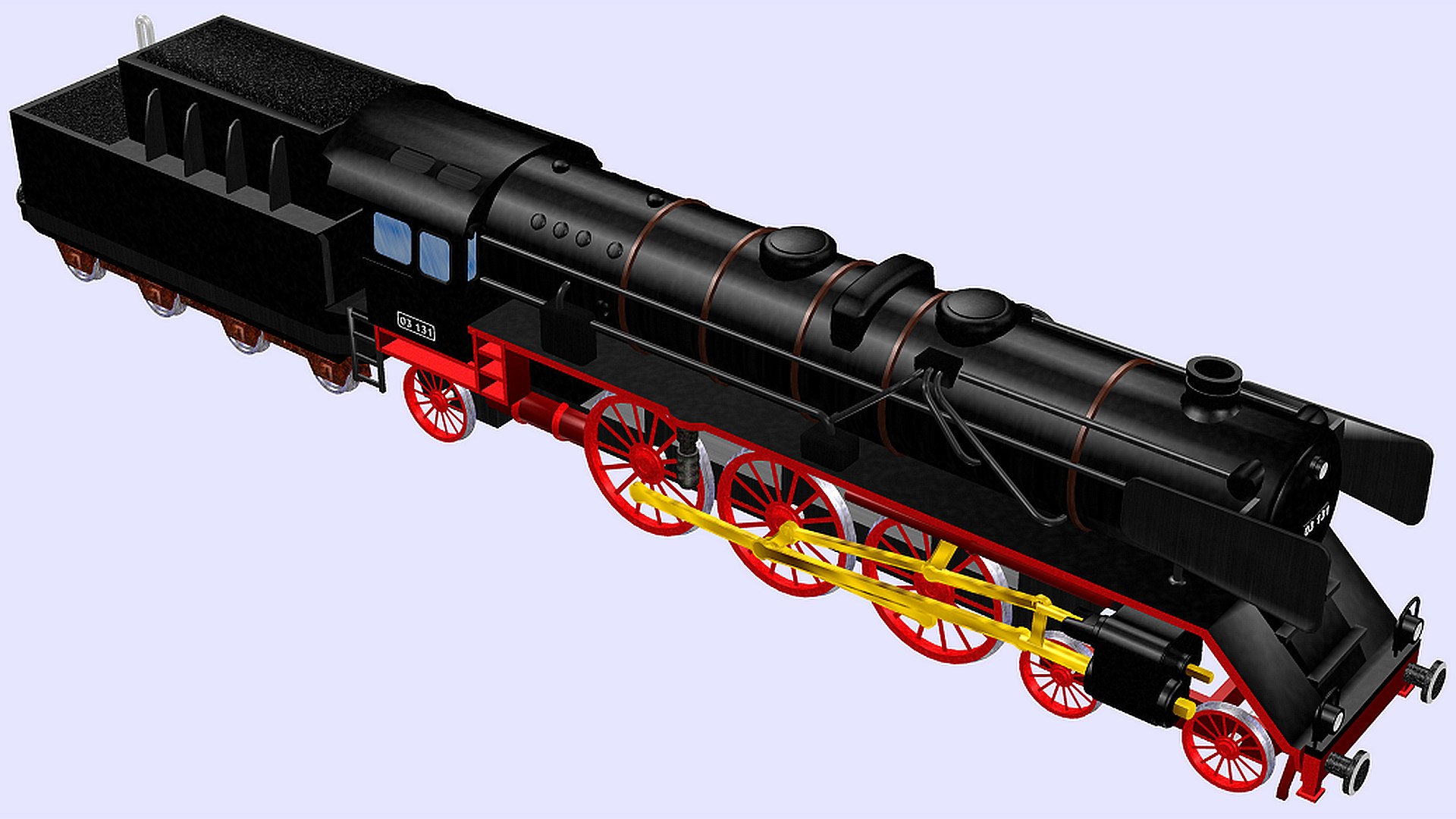 Steam Locomotive 03 131 3D Model - TurboSquid 1809261