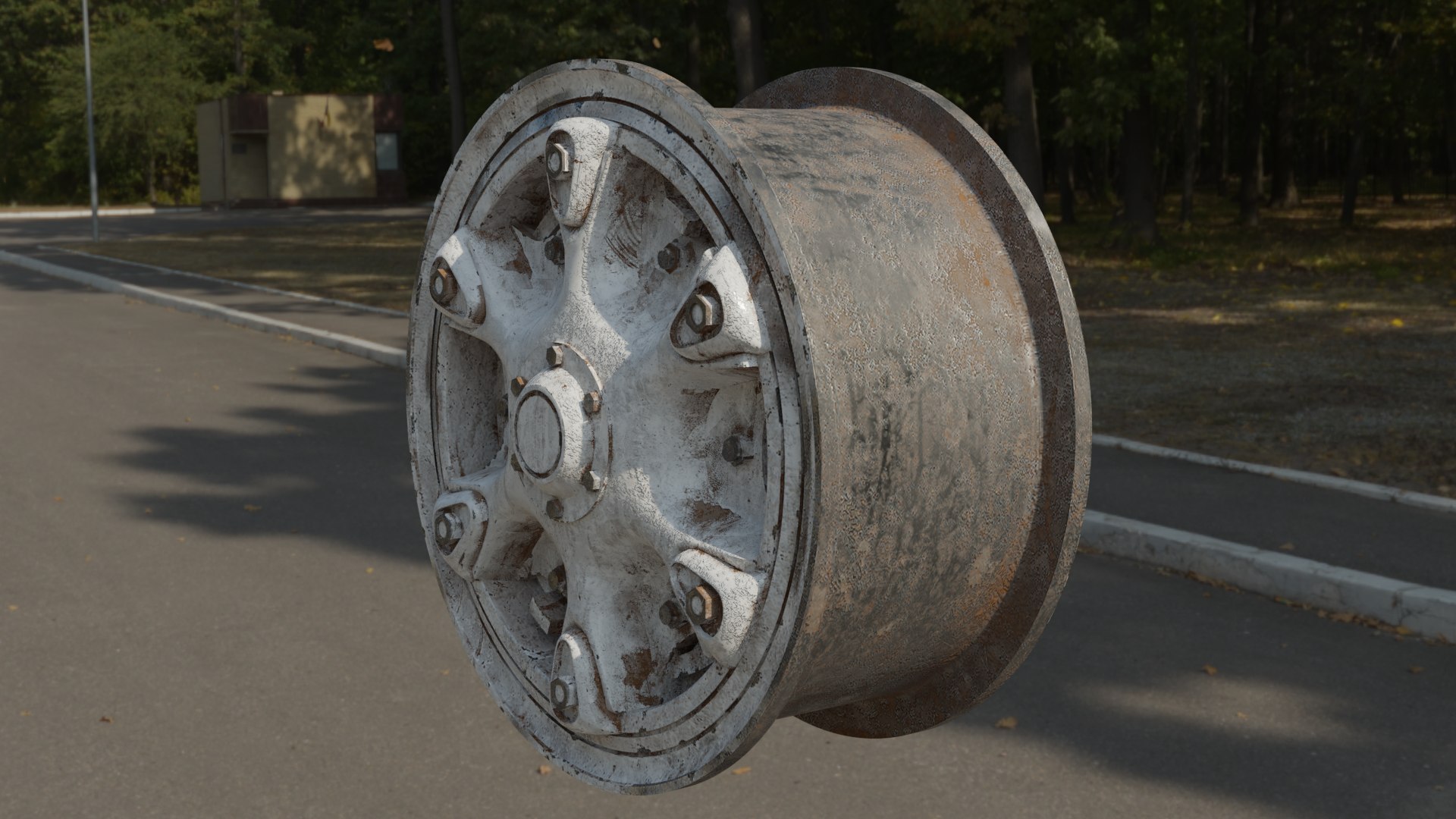 3D Model Old Rusty Bus Rim | Liaz 677 | Ikarus - TurboSquid 1717411