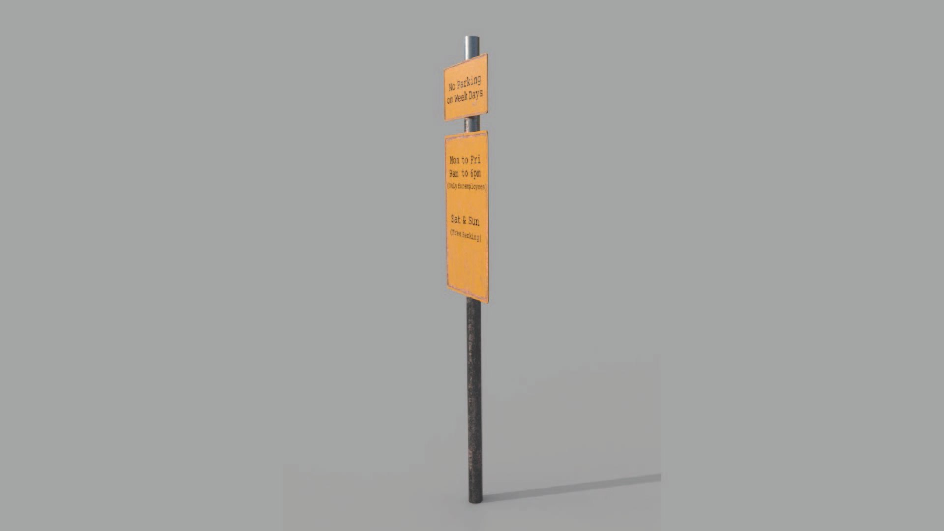 3D Sign Post - TurboSquid 1923226