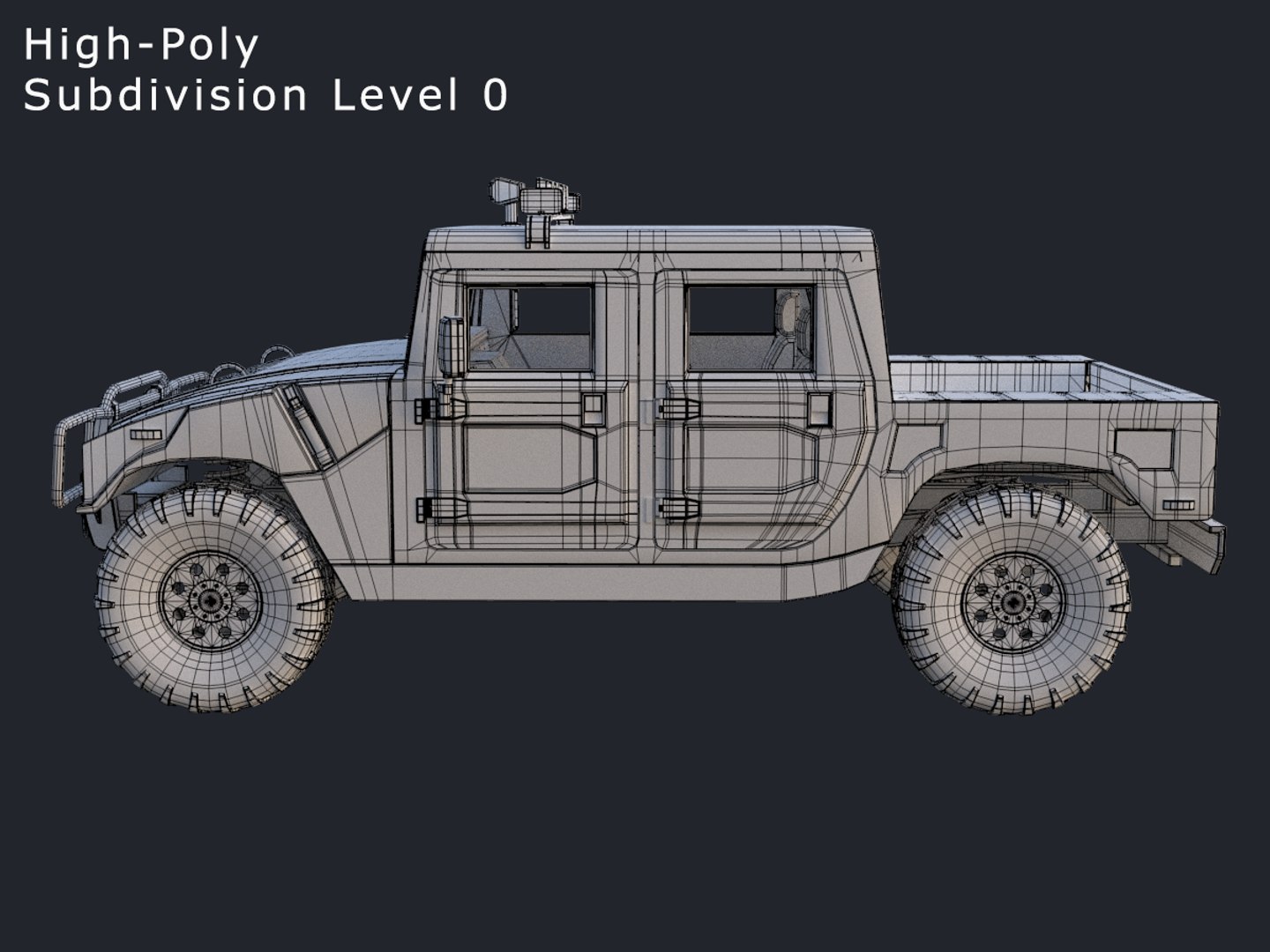 Hummer H1 3D - TurboSquid 1345400