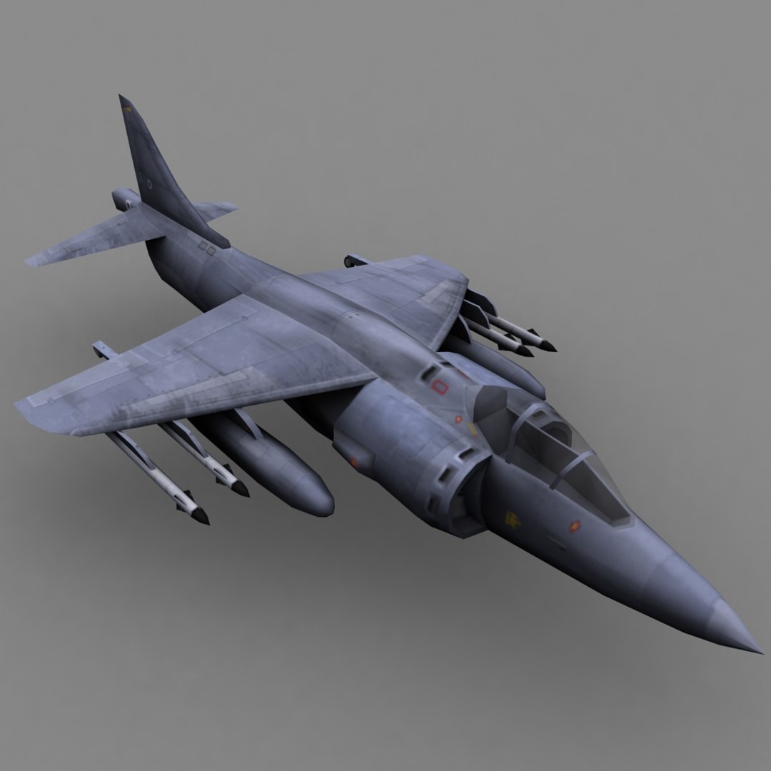 Harrier Vtol 3d Model