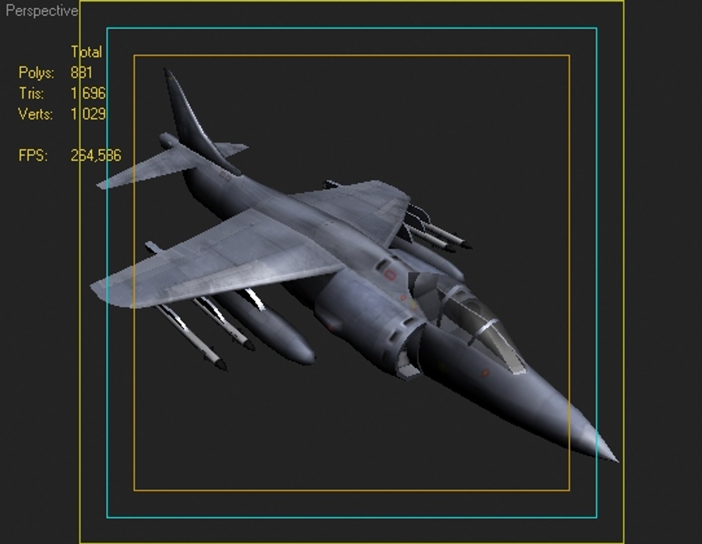 Harrier Vtol 3d Model