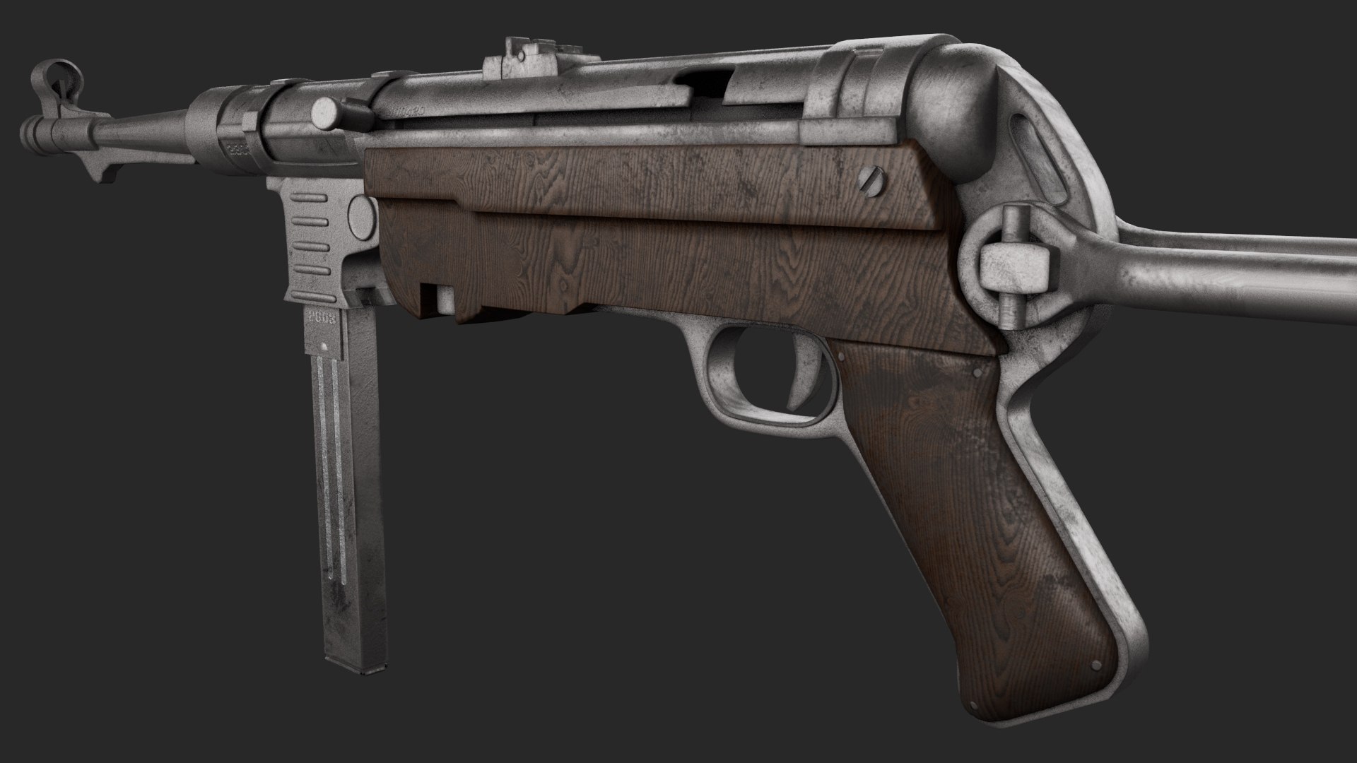 MP40 Model 3D Model - TurboSquid 2194593