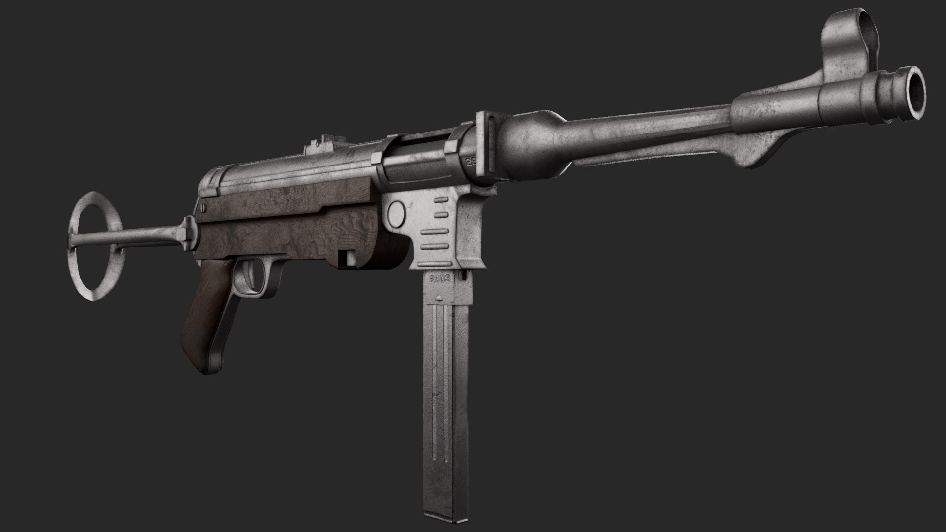 MP40 Model 3D Model - TurboSquid 2194593