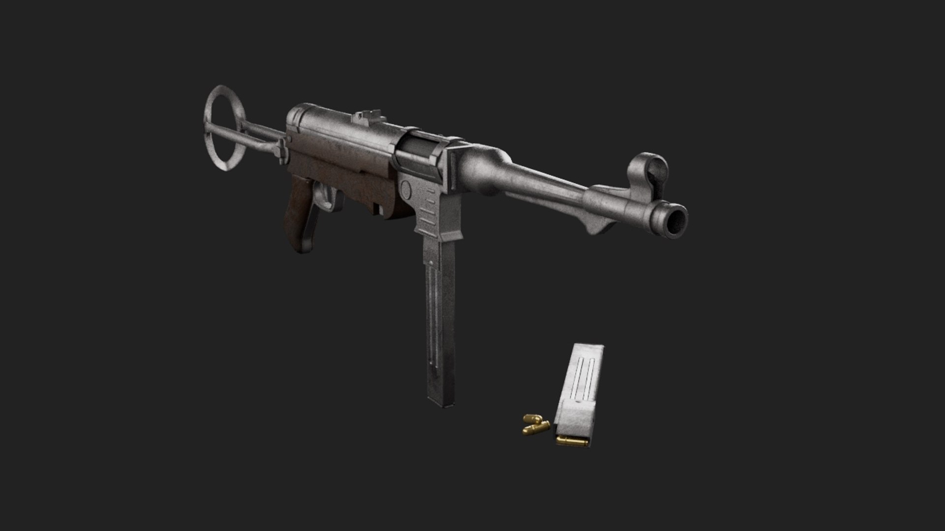 MP40 Model 3D Model - TurboSquid 2194593