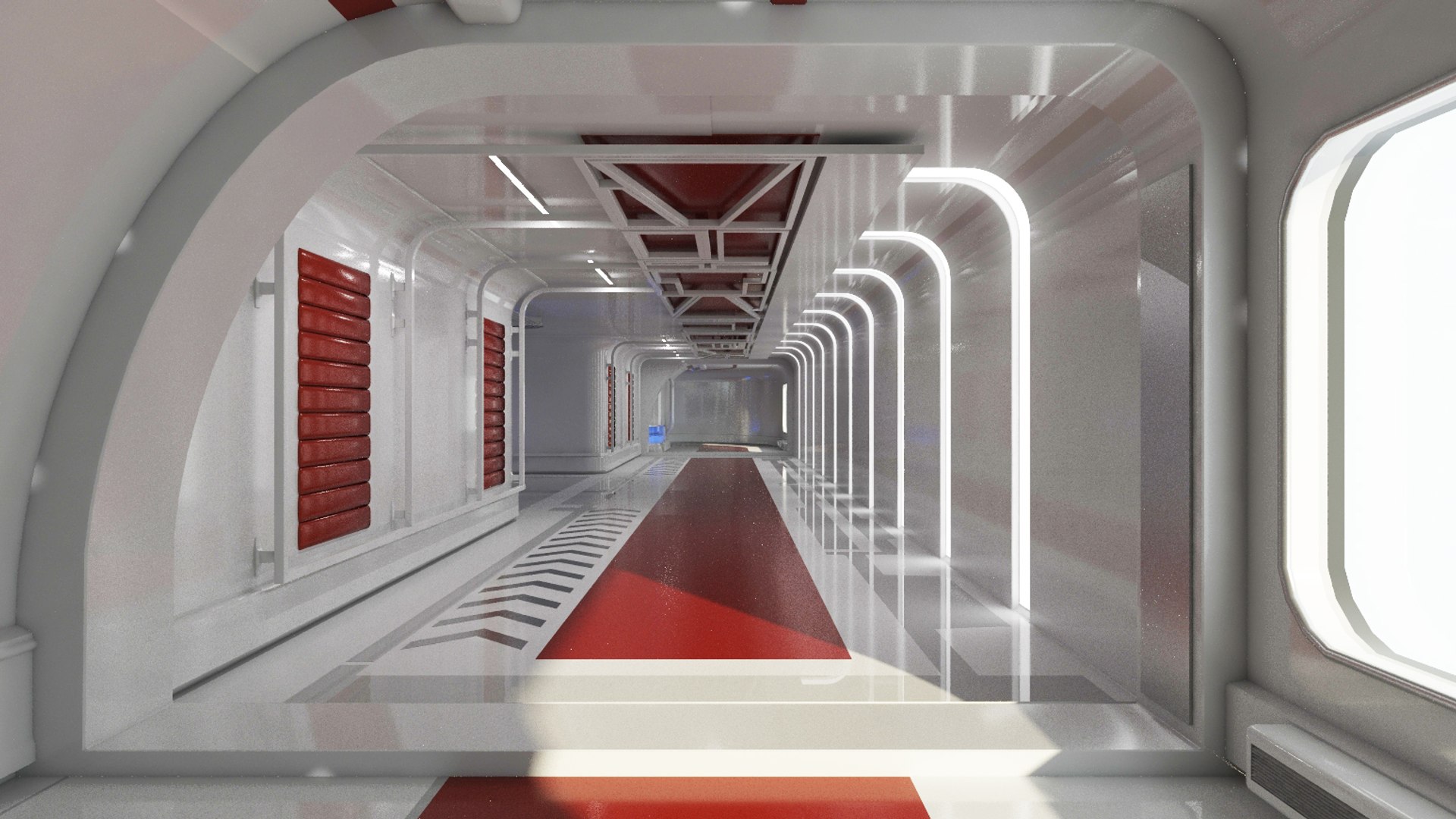 Science Fiction Interior Scene 3d Max