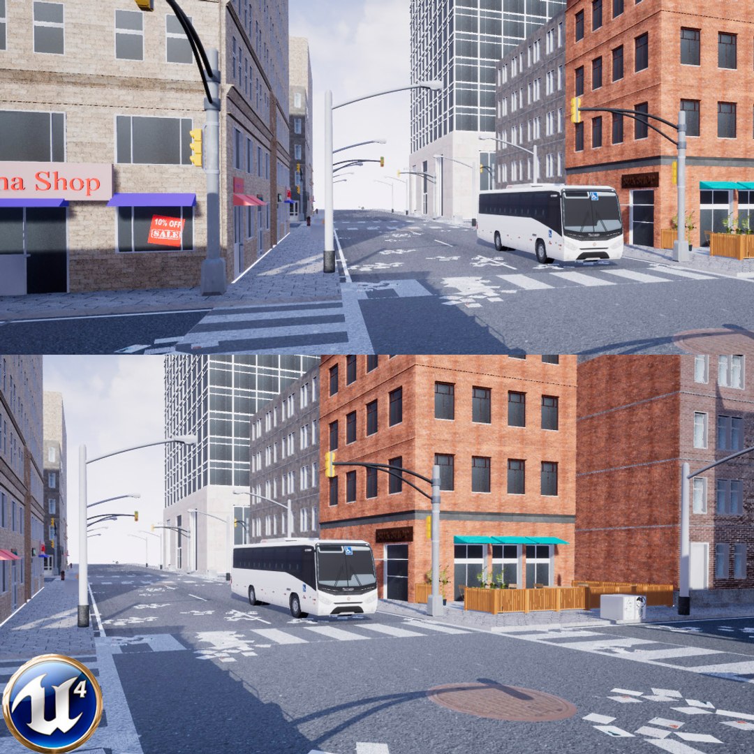 Urban Building Road Pack 3D Model - TurboSquid 1226818