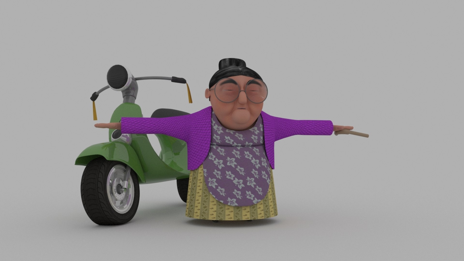 3D Old Lady Model - TurboSquid 1151489
