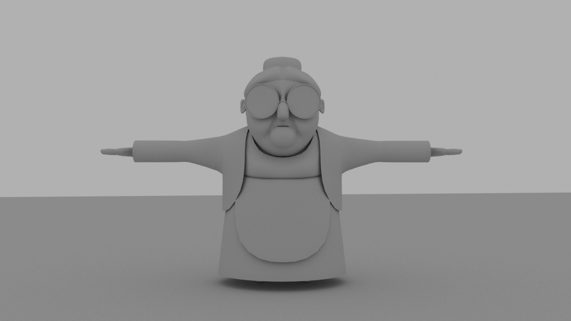 3D Old Lady Model - TurboSquid 1151489