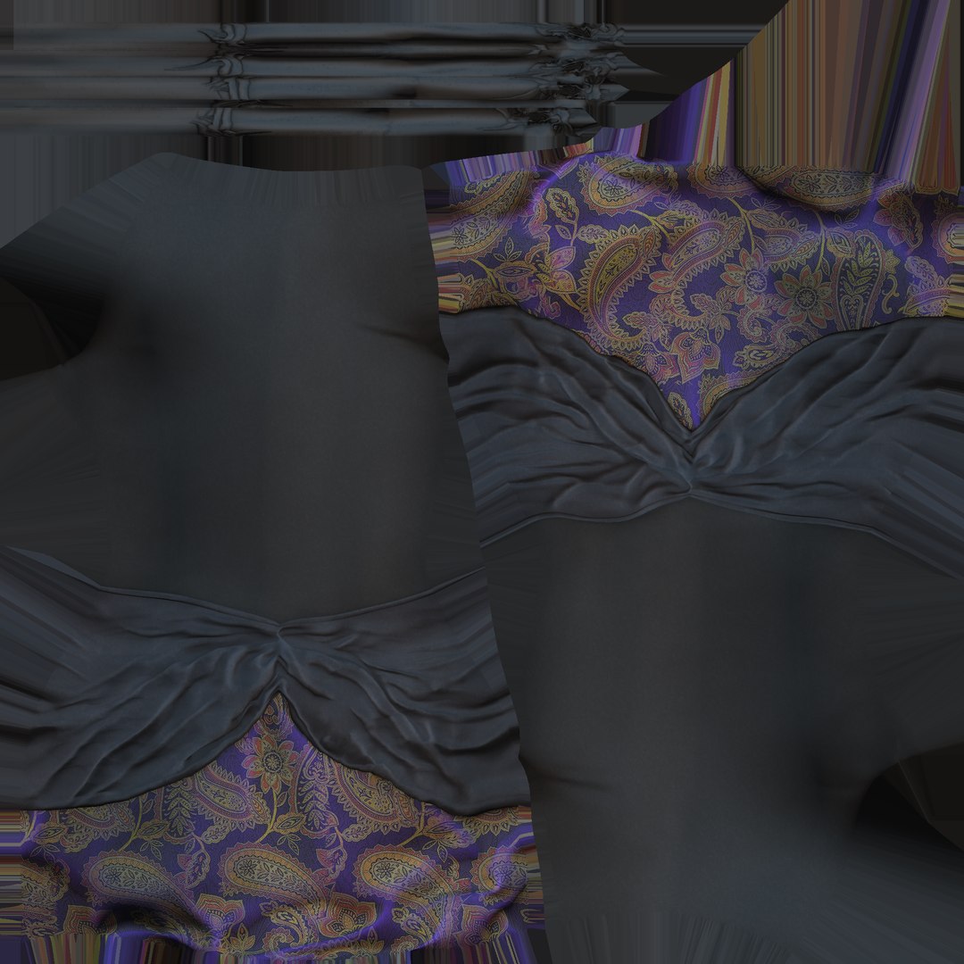 Spanish Matador Festival Dance Pants And Utility Carry Belt 3D Model ...