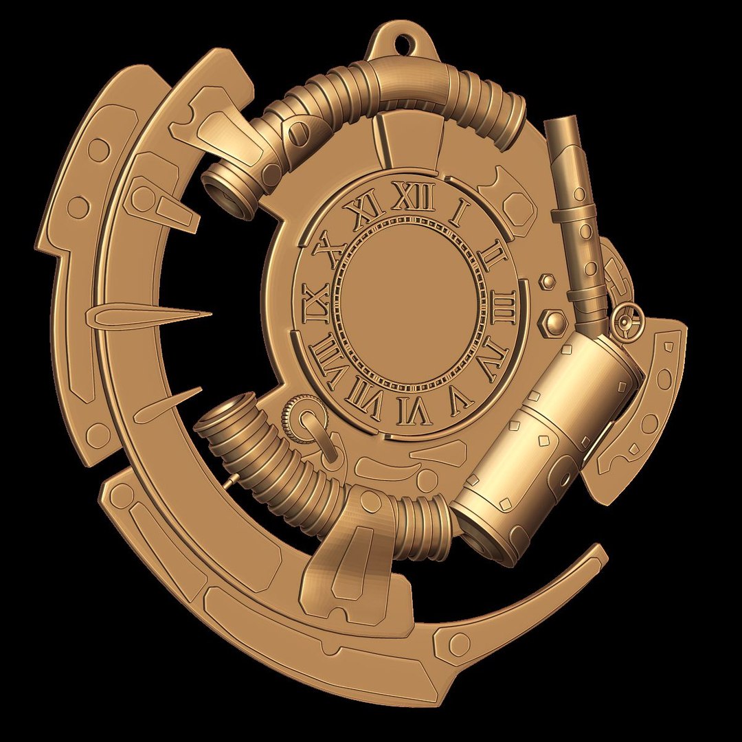 Clock Stl Cnc 3d Model