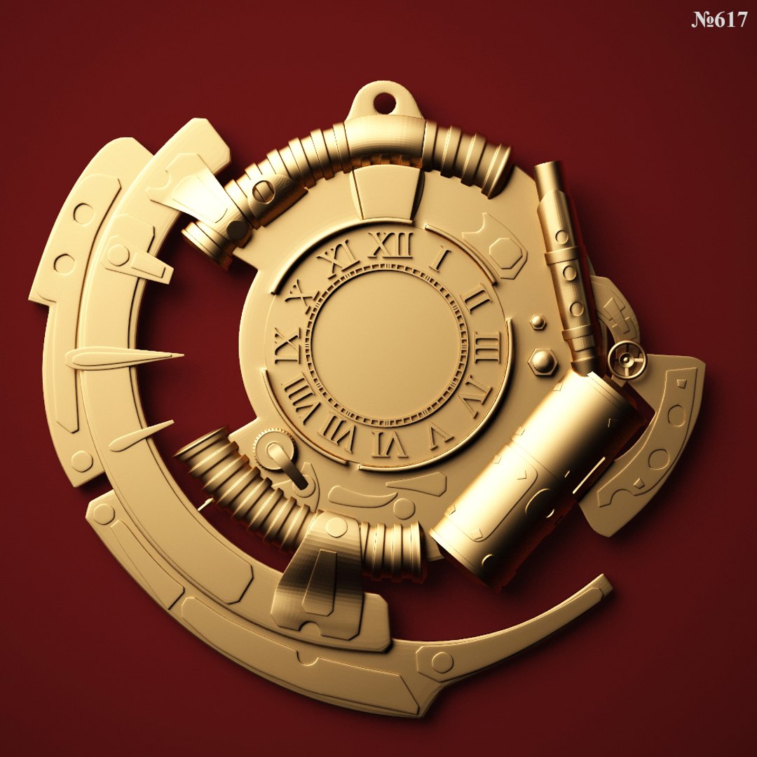 Clock Stl Cnc 3d Model