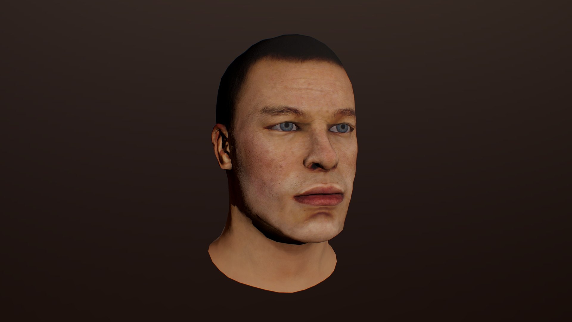 4 Male Heads model - TurboSquid 1732836