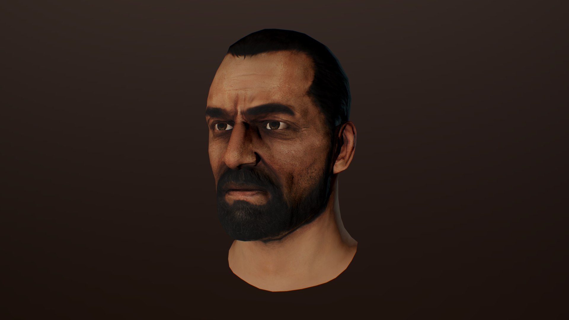 4 Male Heads model - TurboSquid 1732836