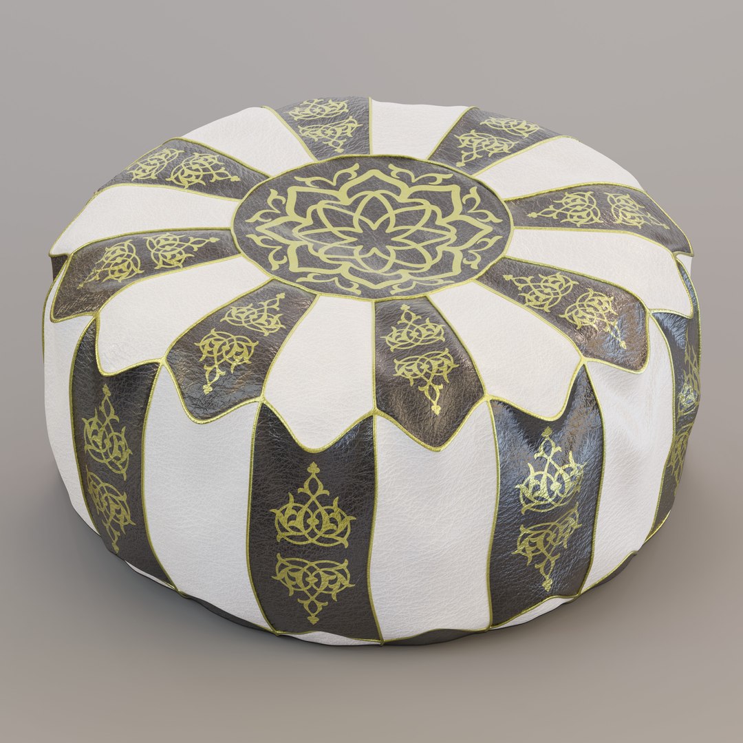 Pouf Designed 3D Model - TurboSquid 1533212