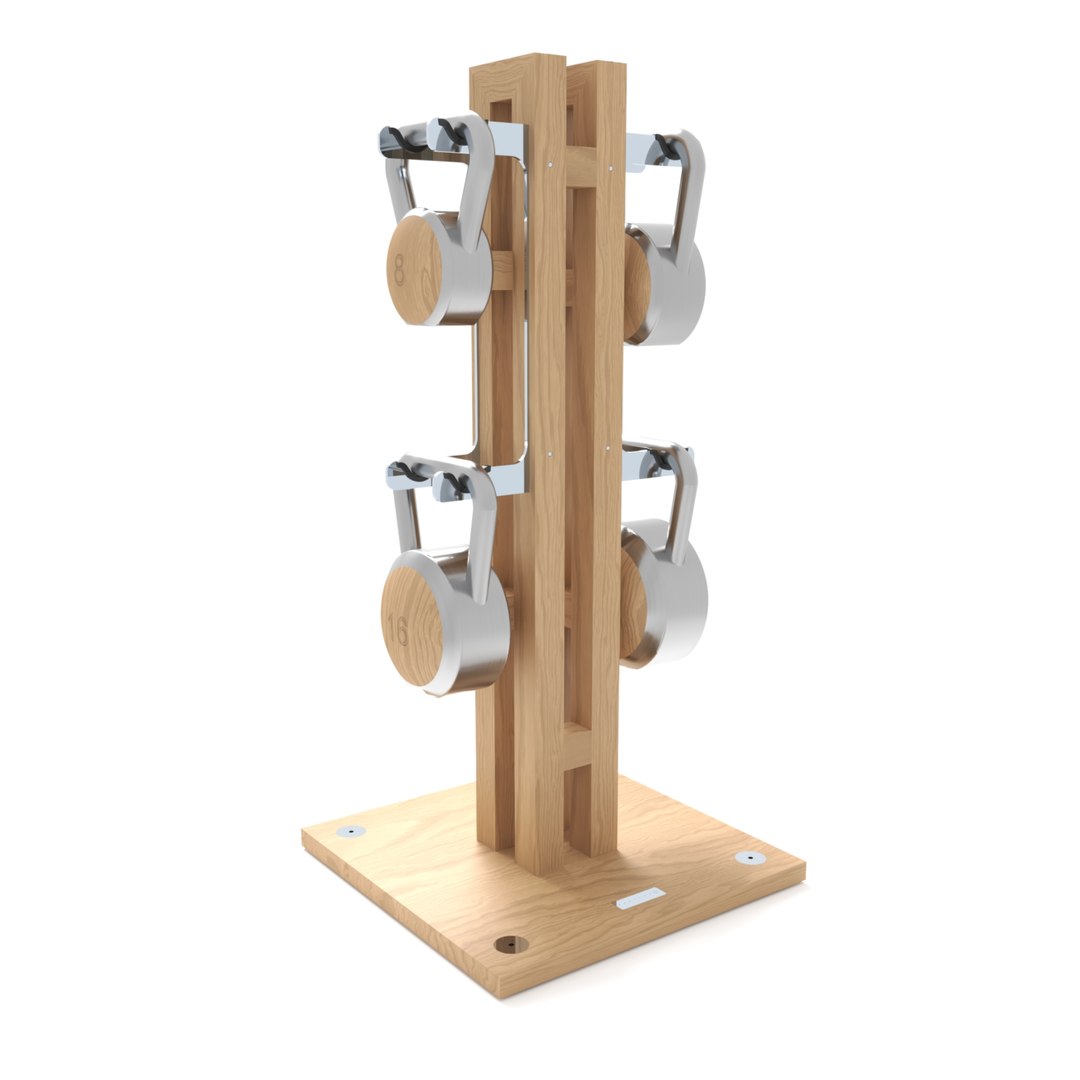Free Paragon Studio Gym Luxury Kettlebell Storage Tree 3D Model ...