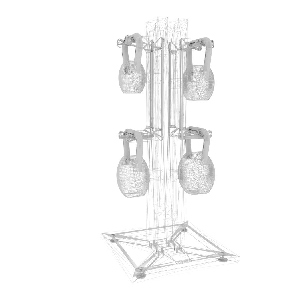 Free Paragon Studio Gym Luxury Kettlebell Storage Tree 3D Model ...