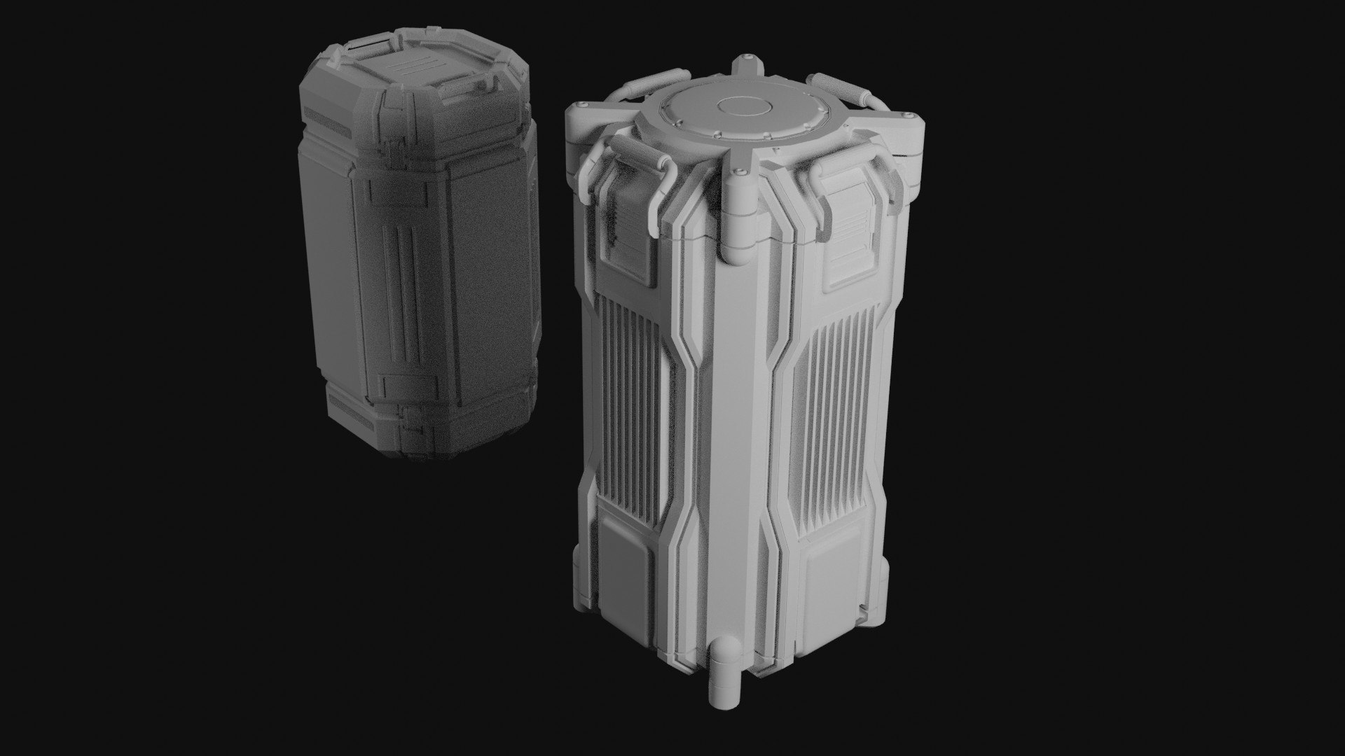 3D Box Sci Fi Model - TurboSquid 1678794