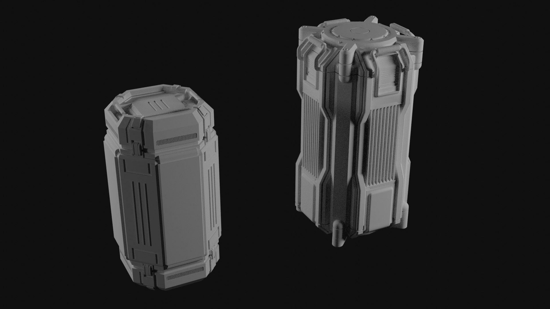 3D Box Sci Fi Model - TurboSquid 1678794
