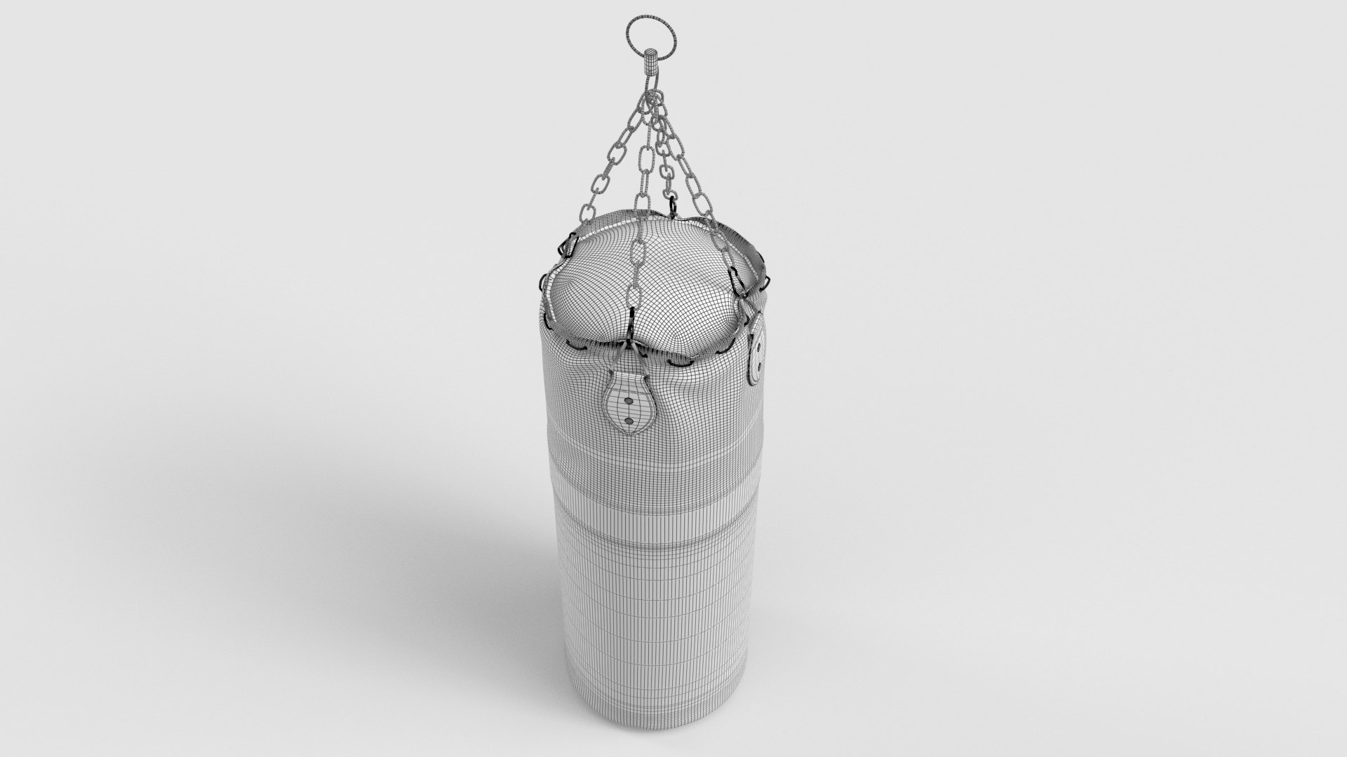3D Punching Bag Blue Model - TurboSquid 1949690