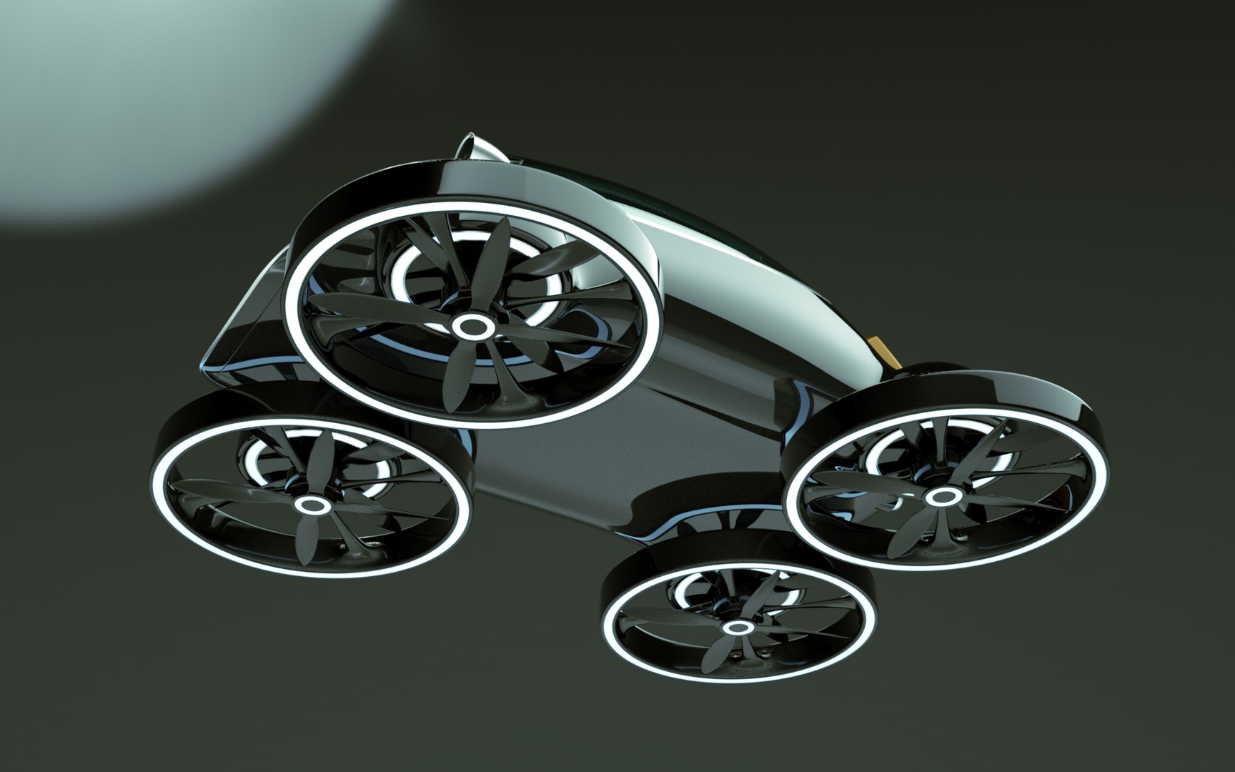 Car Copter 3D Model - TurboSquid 1212047