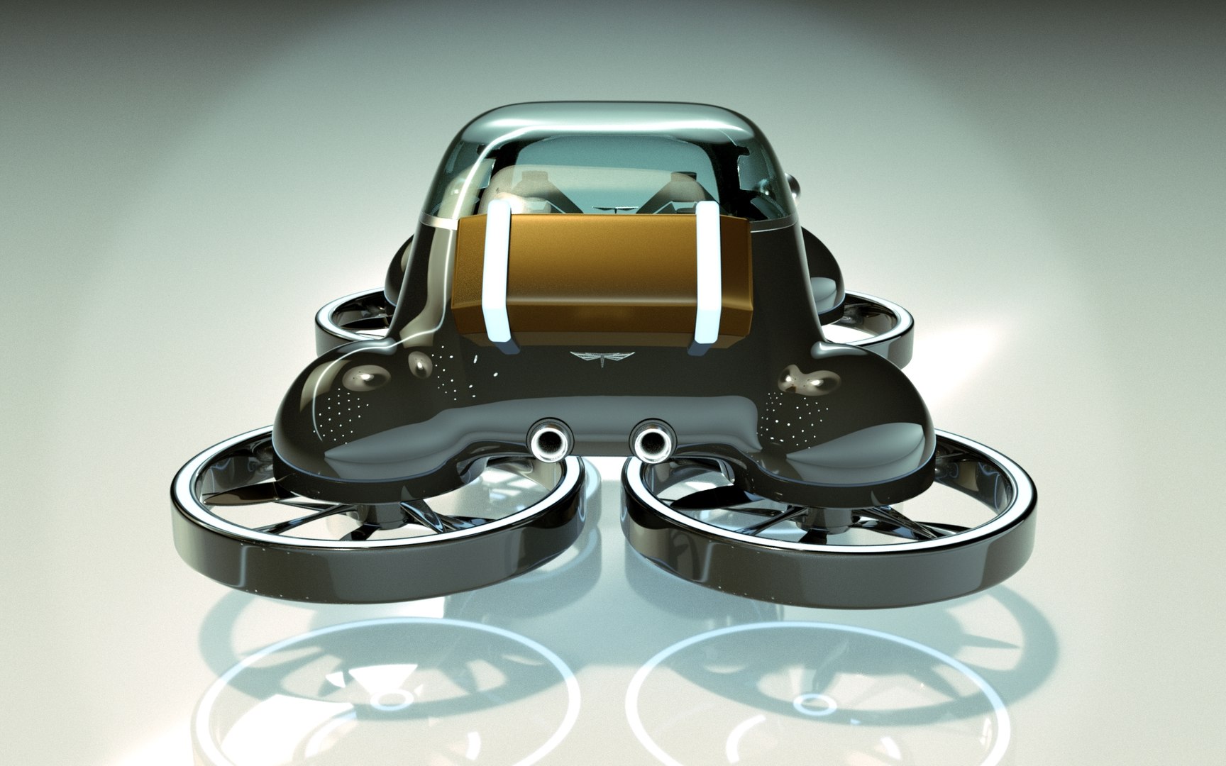 Car Copter 3D Model - TurboSquid 1212047