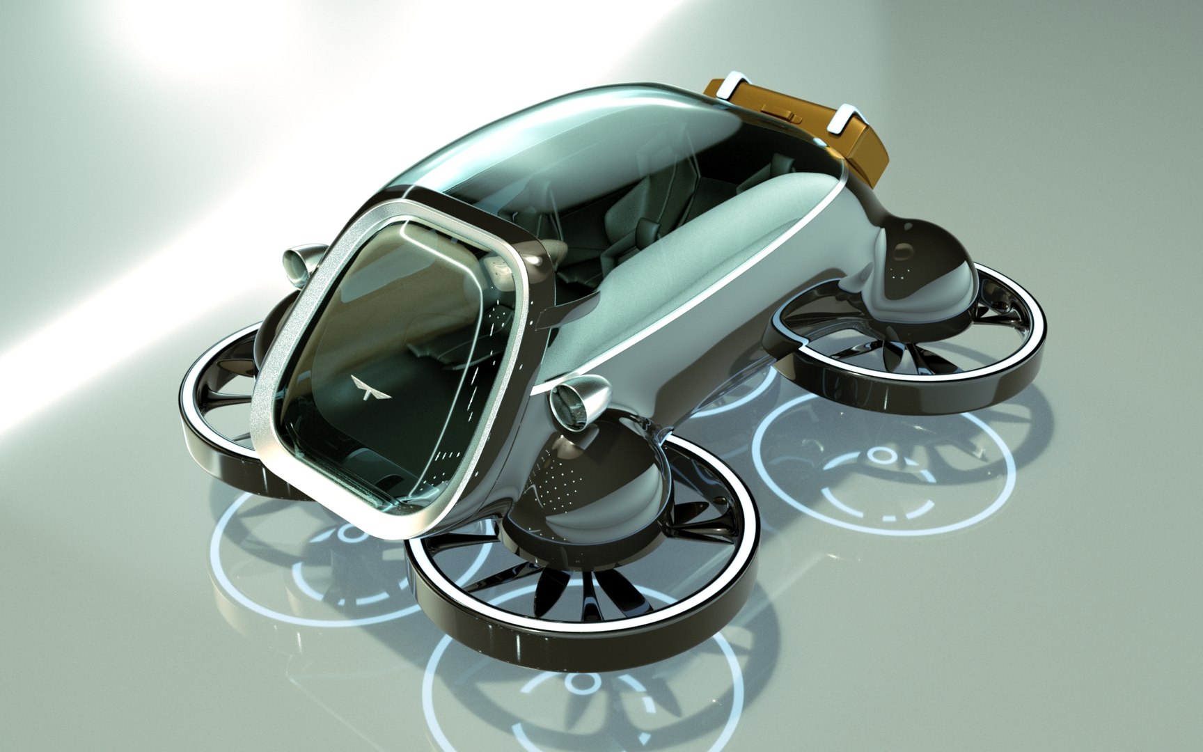 Car Copter 3D Model - TurboSquid 1212047