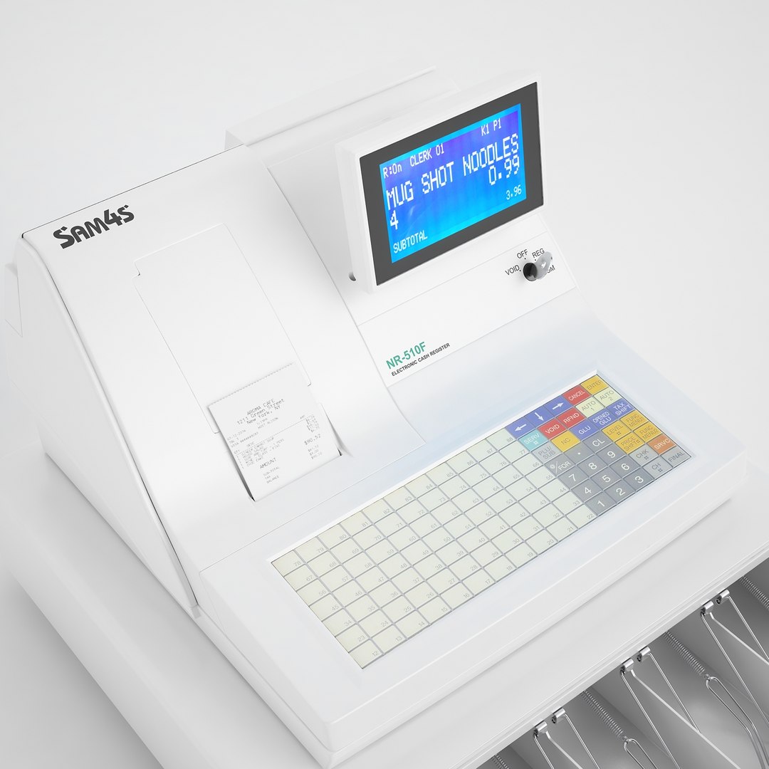 3D Model Cash Register Sam4s - TurboSquid 1335101