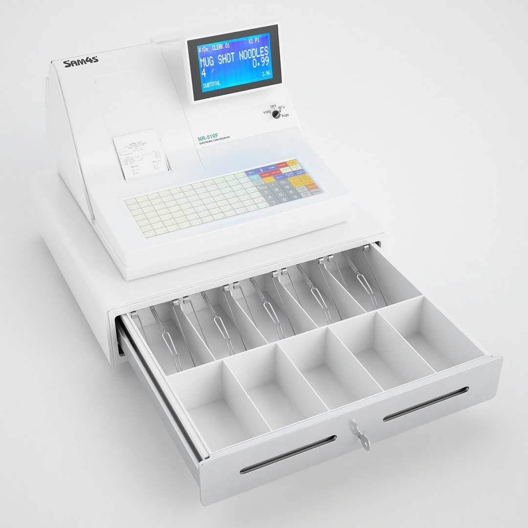 3D Model Cash Register Sam4s - TurboSquid 1335101
