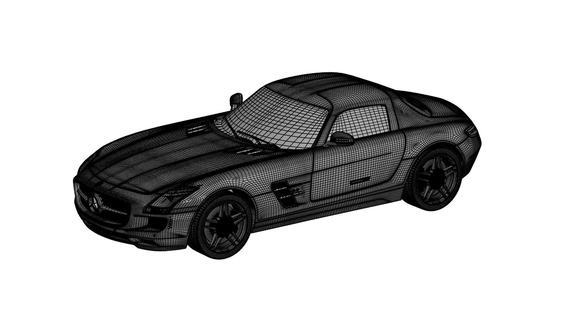 Mercedes SLS 3D Model - TurboSquid 1820196