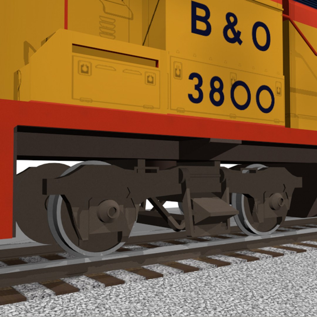 train engine 3d c4d