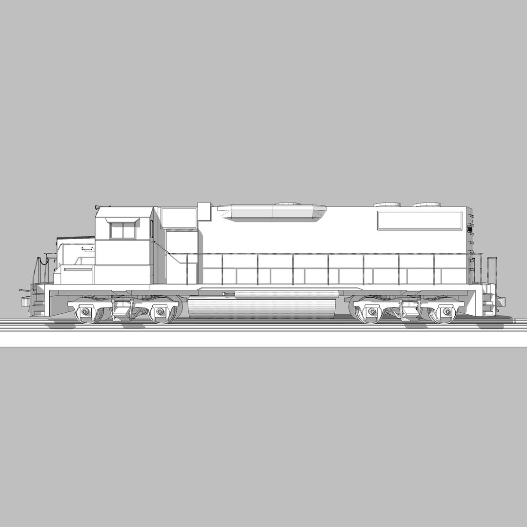 train engine 3d c4d