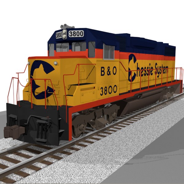 3dsmax train engine