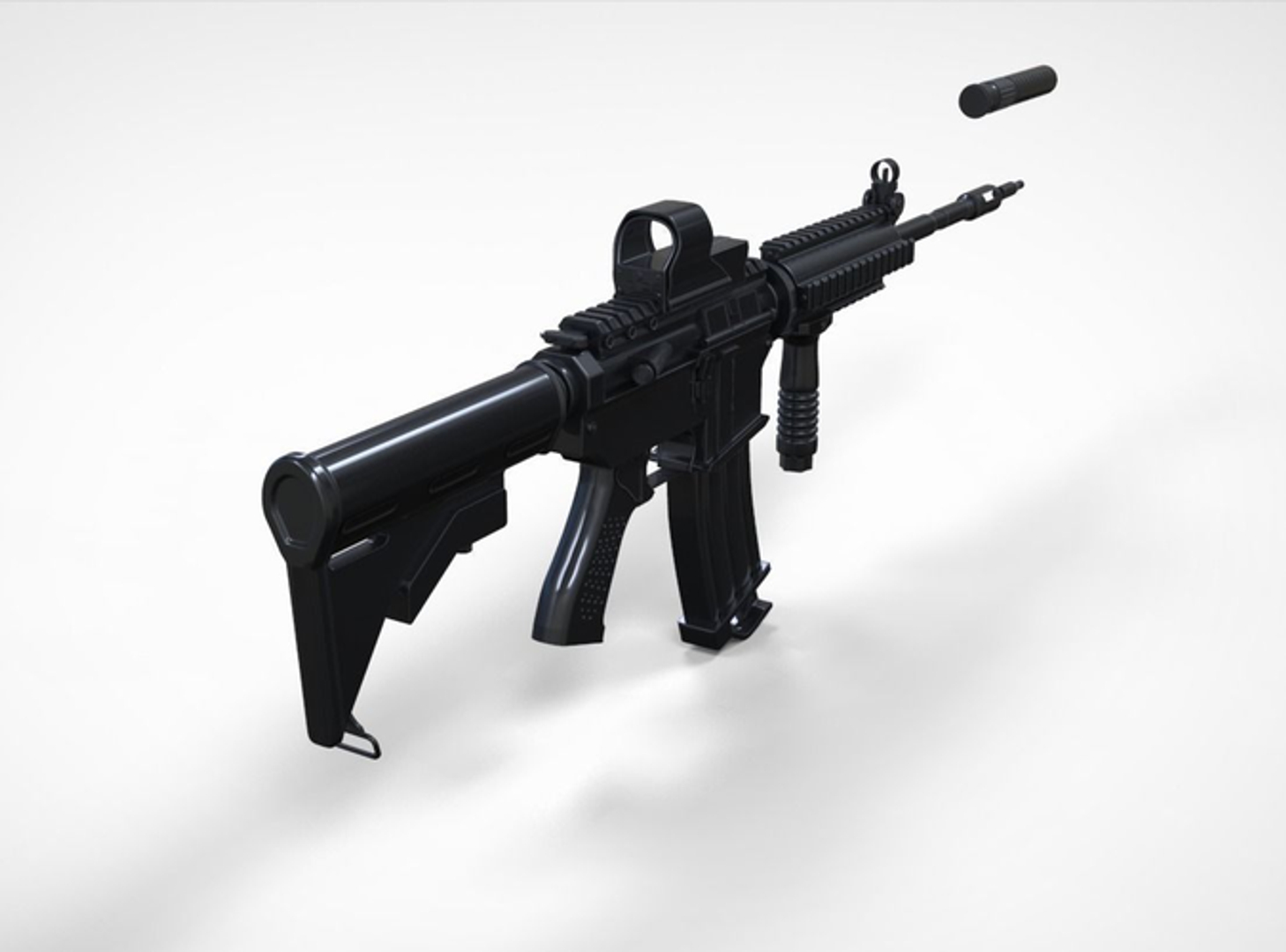3d model m4 m4a1